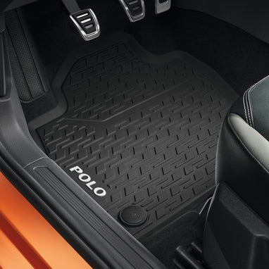 VW Polo VII 2G rubber mats 2 pieces front 2G1061502 82V