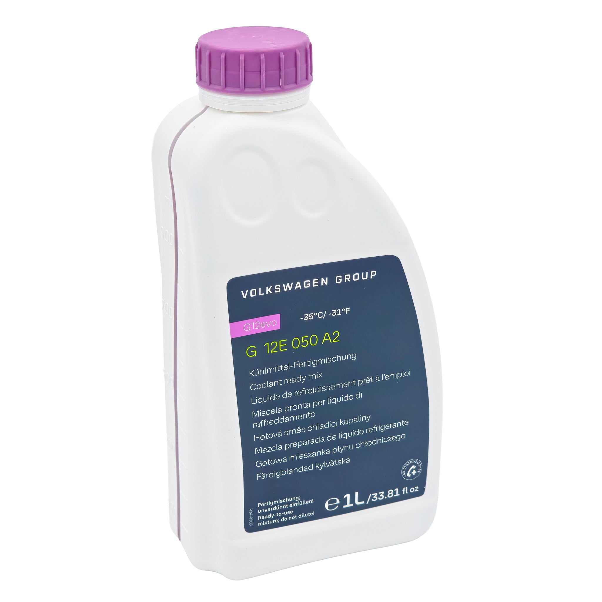 VW Kühlmittel G12E050A2, Frostschutz bis -35 °C, 1L Fertigmischung, Re ...